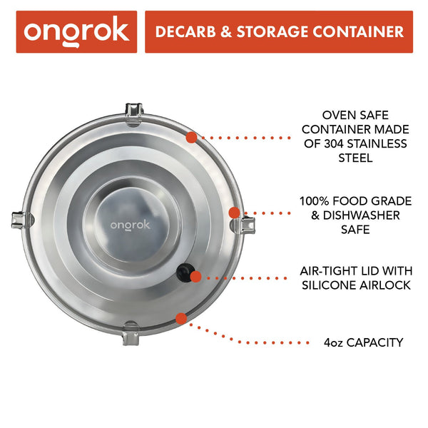 Easy Decarb Kit – Odourless Stainless-Steel Decarboxylator | ONGROK